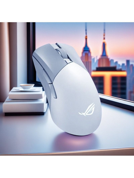 Мышь беспроводная ASUS беспроводная ROG Battle Blade 3-cp.-cp , белый ...