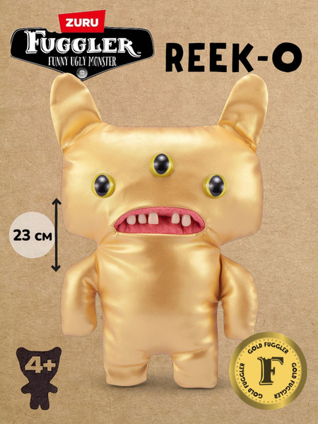 Мягкая игрушка ZURU Fuggler Gold Fuggs, Золотой монстр Фагглер, 15708 ...