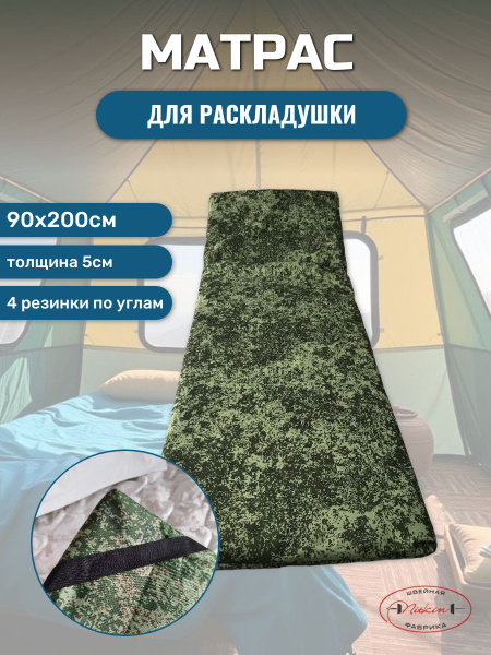 Складной матрас Nitkin Матрас складной, Беспружинный, 90x200 см купить c доставкой на OZON по ...