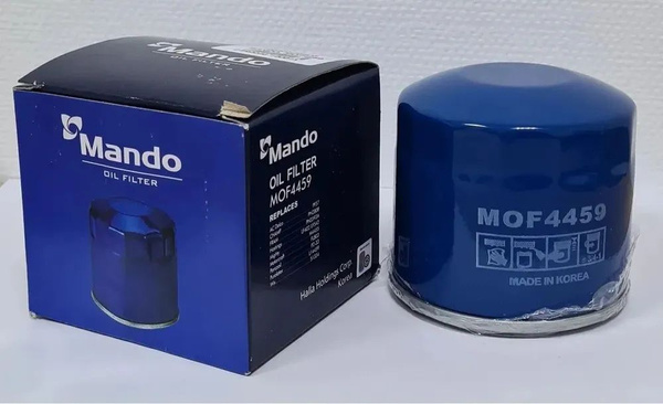 Фильтр масляный MOF4459 MANDO для автомобилей hyundai accent: tagaz, mc, solaris, sonata tagaz ...