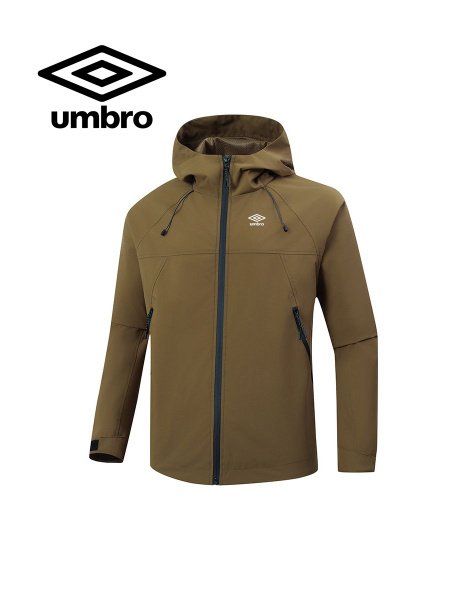 Ветровка Мужской, Женский UMBRO Бахрома кофейный круглый Камус, размер 48, 50 Средний На любой ...