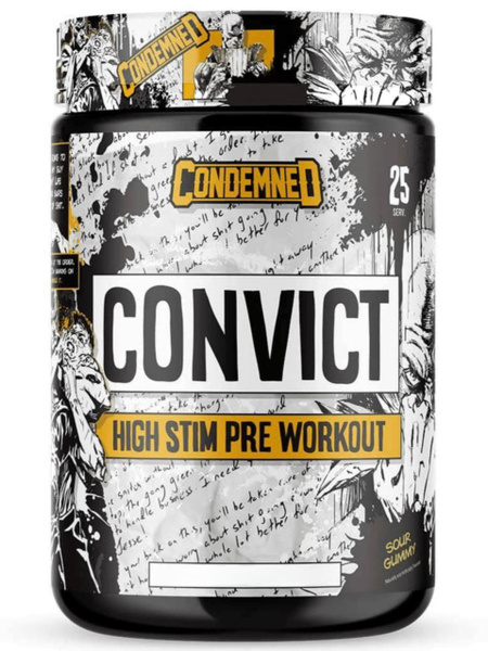Convict High Stim Pre Workout (Condemned Labz) 25 порций, Предтрен ...