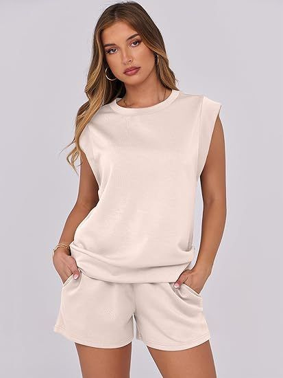 Комплект одежды Женский YIFU HOME Спортивный бежевый, размер 52 Полиэфирное волокно Китай Лето ...