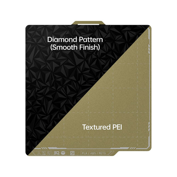 BIQU Smooth PEO+Textured PEI Build Plate,Совместимость с Bambu-Lab P1 ...