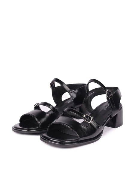 Босоножки Женский Instreet Толстый каблук Искусственная кожа, размер 36 4 Лето Россия Пряжка ...