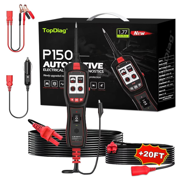 Topdiag P150 Тестер электрических цепей автомобиля, Тест инжектора ...