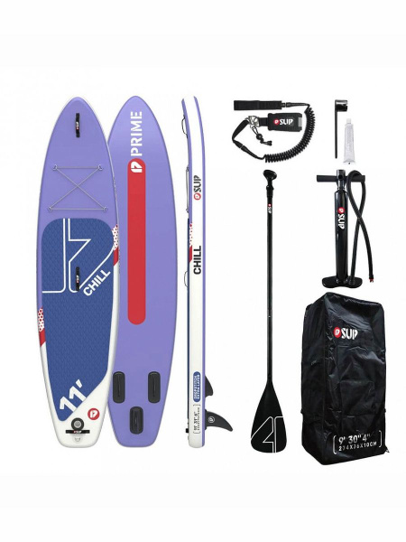 Сапборд PRIME 11.0x32x6 Chill purple (335x81x15 см) надувной ...