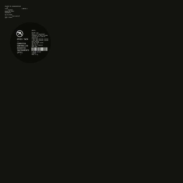 Виниловая пластинка Aphex Twin Computer Controlled Acoustic Instruments ...