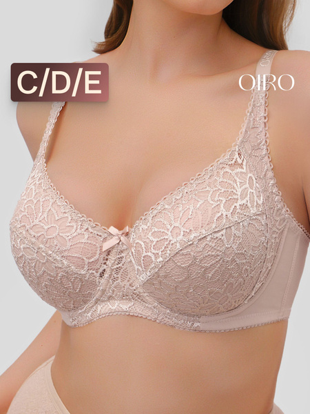 Бюстгальтер Женский OIRO мягкая чашка на каркасе, размер 95C бежевый Полиамид, Эластан ...