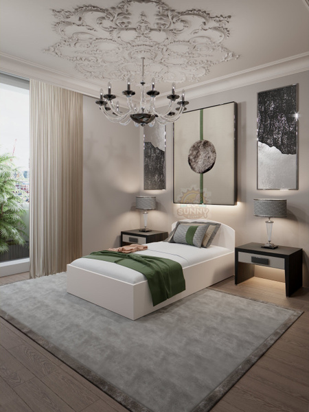 Полутороспальная кровать Барокко 120х190 см, (МАТРАС-SLEEP FLEX S), ЛДСП (Белый) купить на OZON ...