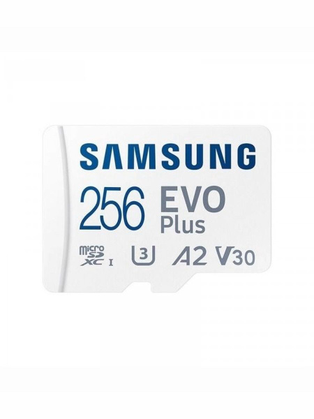 256 ГБ Карта памяти microSDHC, microSD EVO Plus, A2, V30, запись - 120 Мбайт/сек, чтение - 160 ...