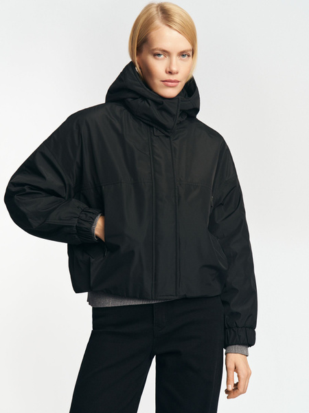 Куртка Женский Zolla черный Полиэстер, размер 42 Длинный Демисезон Китай купить c доставкой на ...