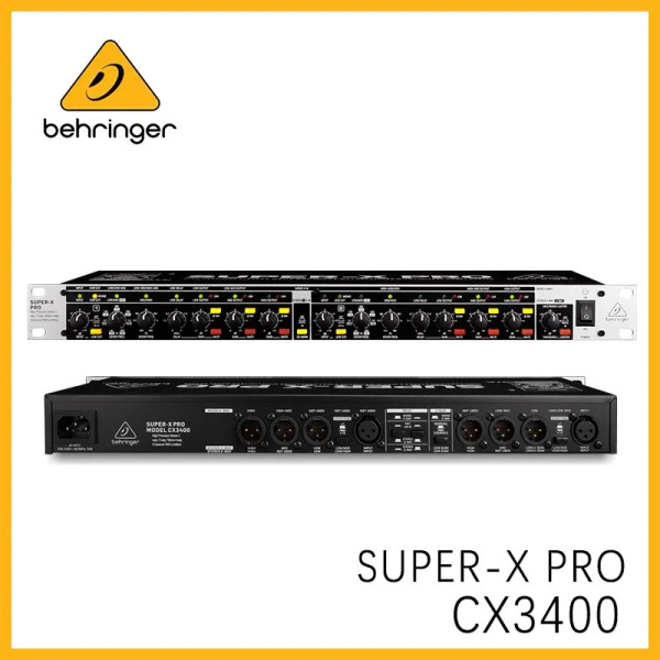 Behringer-Super-X PRO CX3400 Высокоточный электронный кроссовер, стерео ...