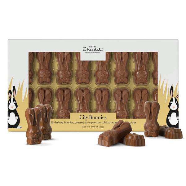 Карамельные шоколадные зайчики HOTEL Chocolat Caramel City Easter ...