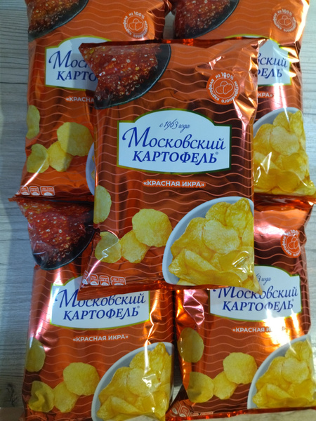 Чипсы Московский Картофель Красная икра 120 г 5 шт - купить с доставкой ...
