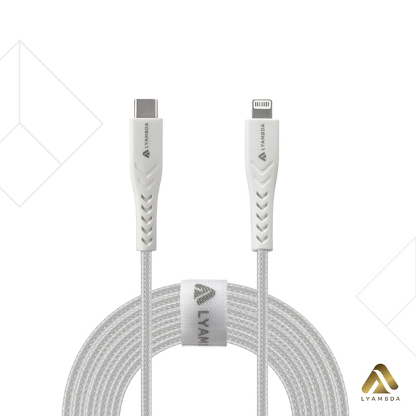 Кабель USB Type-C, Apple Lightning LYAMBDA LCL05-BK - купить по низкой цене в интернет-магазине ...