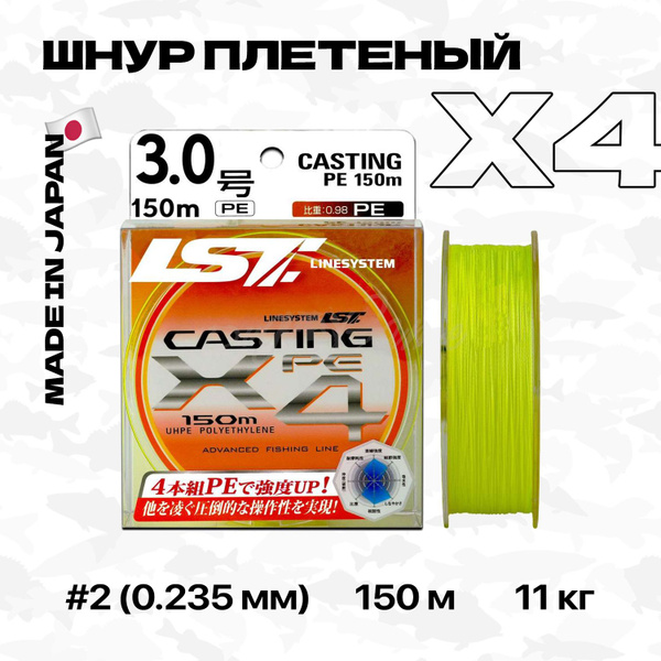 Плетеный шнур для рыбалки LINESYSTEM, 150 м купить по выгодной цене в интернет-магазине OZON ...