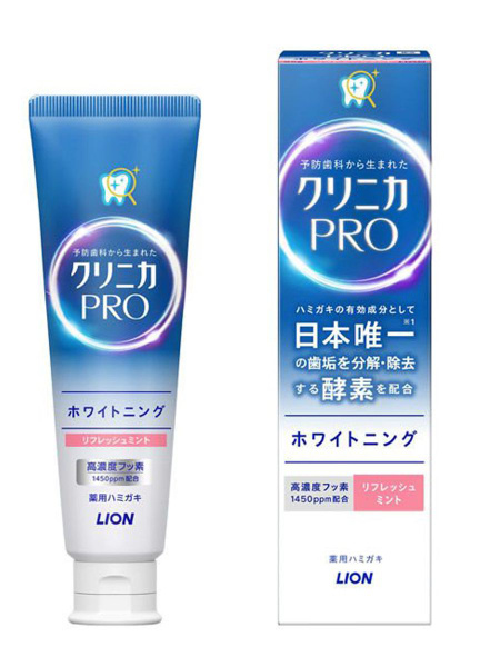 LION / Жемчужный зубной гель "Clinica PRO Whitening" для комплексного ухода, ранней профилактики ...