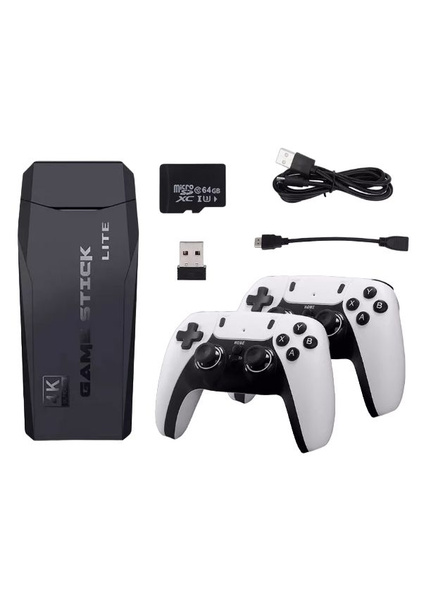 Игровая консоль приставка 4К 3D ULTRA HD 2.4G Game Stick Lite - купить ...