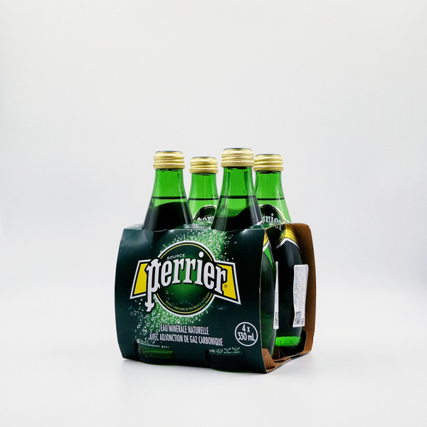 Вода минеральная Perrier (Перье), с газом, стекло, 4 шт х 0.33 л ...
