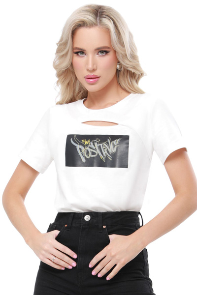 Футболка DStrend, размер 46, цвет белый, 100% хлопок - купить по выгодной цене в интернет ...