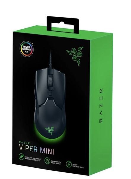 Игровая мышь проводная Razer Viper Mini, черный, черный матовый ...