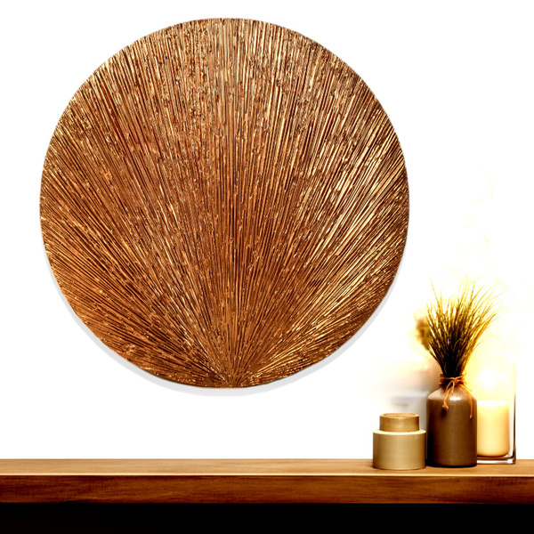 Украшение настенное интерьерное Настенное декоративное панно золотистое купить по доступным