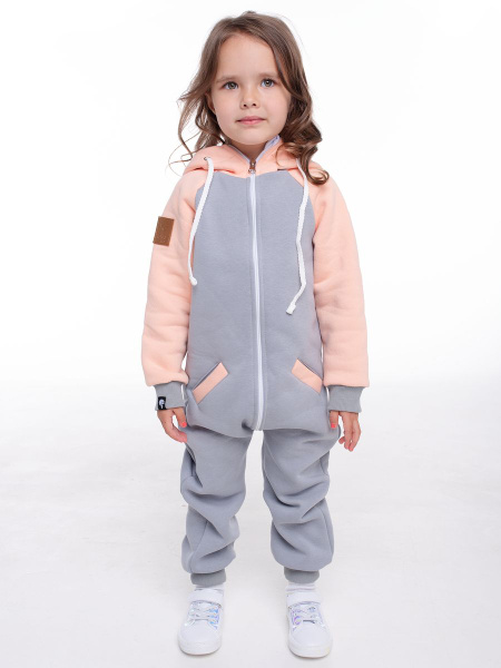 Комбинезон детский "Спорт Кидс" Серый Персик SWEETSUIT SPORT GRAY ...