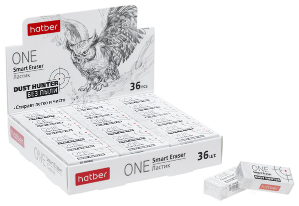 Ластик Hatber One 36 штук в картонной Дисплей-витрине - купить с доставкой по выгодным ценам в ...
