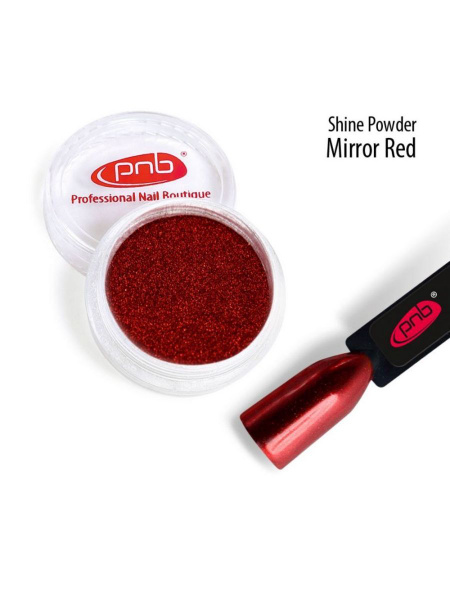 Втирка-блеск Зеркальный красный PNB /Shine Powder Mirror Red PNB 0,5 г ...