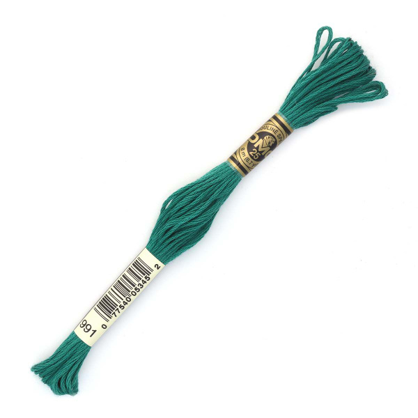Мулине ДМС нитки для вышивания DMC, 8 м, 1 шт, цвет 991 - купить с ...