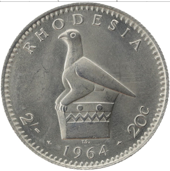 Монета 20 центов Родезии 1964 года - купить в интернет-магазине OZON с быстрой доставкой ...