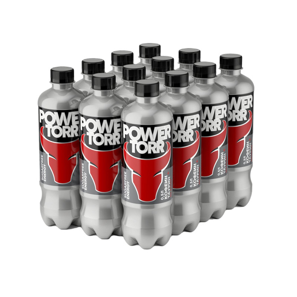 Энергетический напиток Power Torr Neon Light Без сахара, 12 шт x 500 мл ...