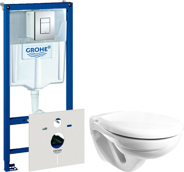 Комплект унитаза c инсталляцией GROHE, направление выпуска ...