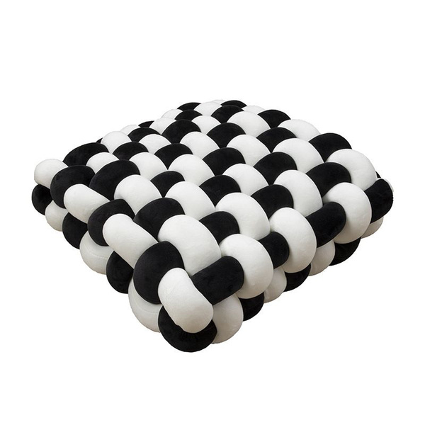 Квадратная подушка с узелками, декоративная подушка 30x33x12 см 30x33 ...