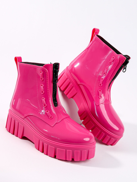 Сапоги резиновые Женский KENKA 3 фуксия EVA Россия Молния Демисезон Легкая модель, Толстая ...