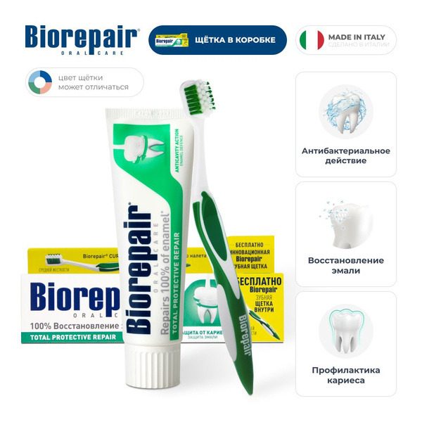 Зубная паста Biorepair Total Protective Repair Комплексная Защита, 75 ...