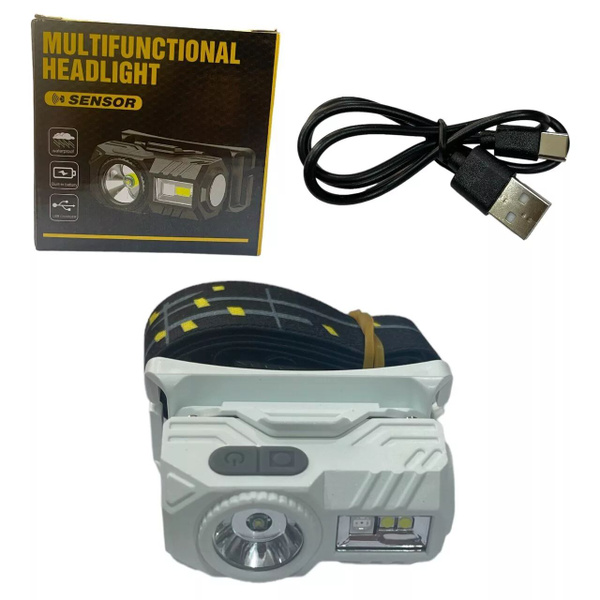 Аккумуляторный налобный фонарь с датчиком движения RK-T131 RGB+COB - купить по выгодной цене в ...