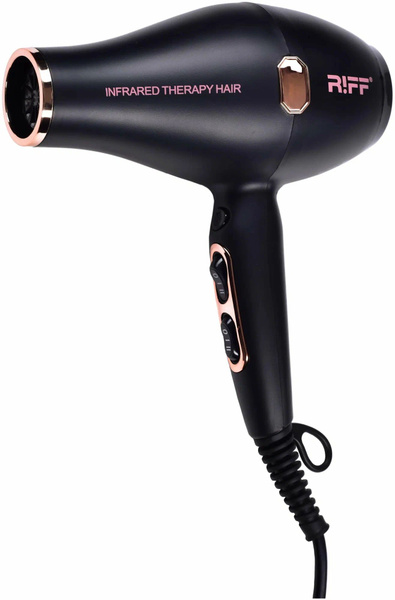 Фен для волос RIFF Профессиональный 777 Infrared Therapy Hair, черный ...