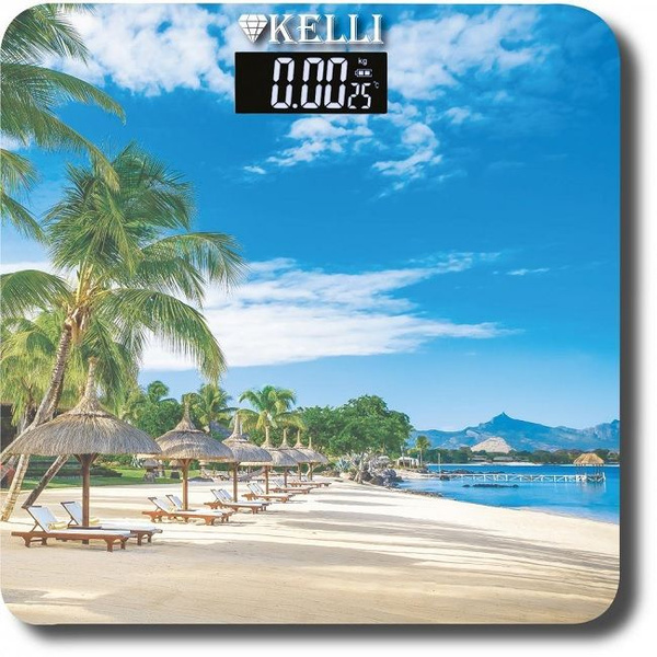 Напольные весы KELLI KL-1510, зеленый, бежевый купить по низкой цене с доставкой в интернет ...