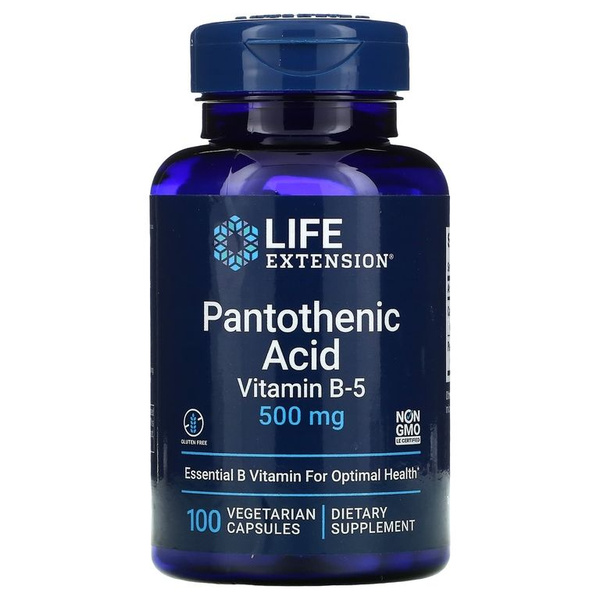 Pantothenic Acid, Пантотеновая кислота 500 мг 100 капс купить на OZON ...