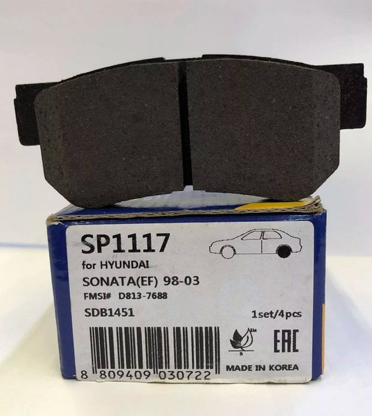 Колодки тормозные Sangsin Brake SP1117 Задние - купить по низким ценам ...