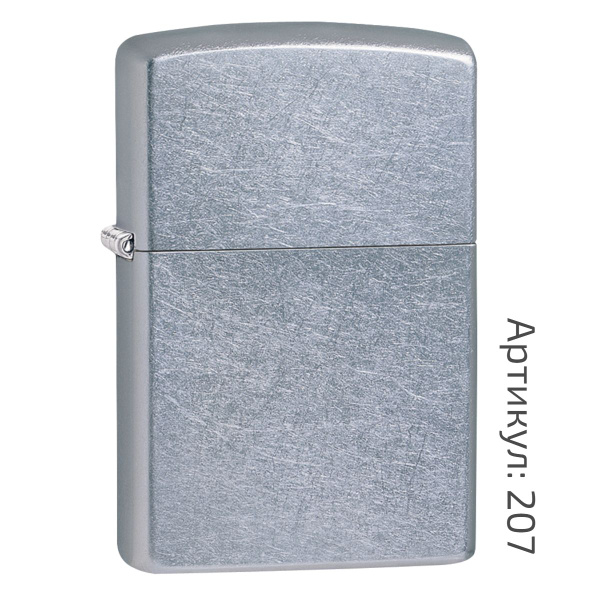 Зажигалка бензиновая ZIPPO 207 бензиновая Classic Street Chrome ...