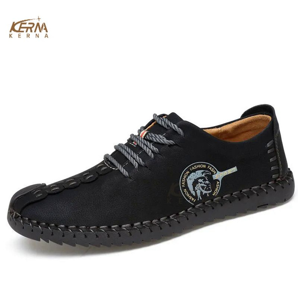 Мокасины Мужской KERNA черный, размер 43 Китай Шнурки R (средняя) Без каблука На любой сезон ...