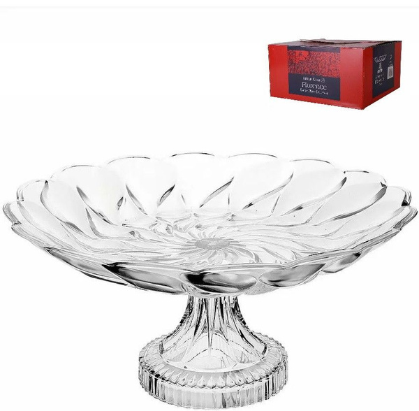 Ваза для фруктов стекло 31см FLORENCE /140/ Иран 1/4 - купить вазу в ...