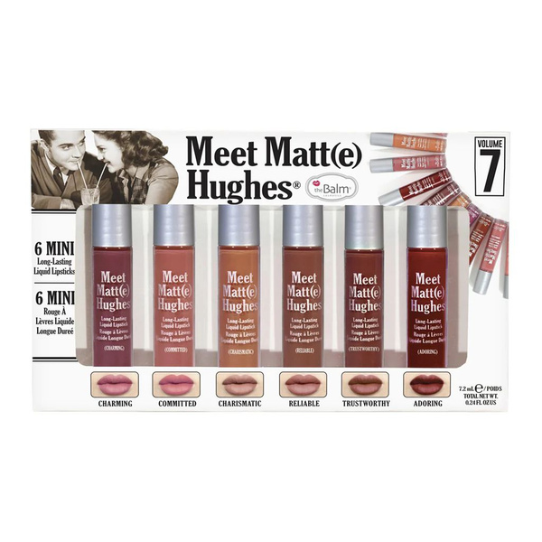 Набор из 6 жидких помад Thebalm Meet Matte Hughes Vol 7 купить с 3126