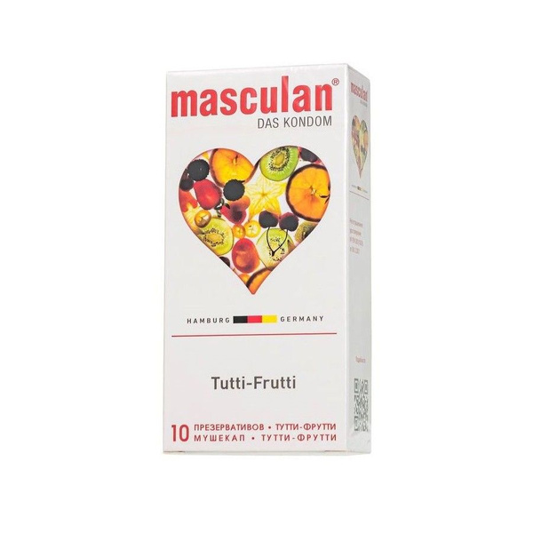 Презервативы Masculan Tutti-Frutti с фруктовым ароматом - 10 шт ...