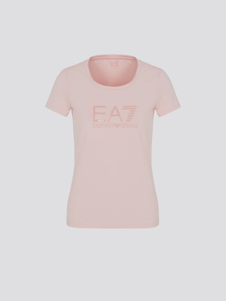 Футболка EA7, размер 40, 42, цвет светло-розовый, 95% Хлопок, 5% Эластан - купить по выгодной ...