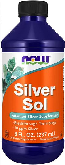 NOW SILVER SOL серебро 10 PPM LIQUID 8 FL. OZ. - купить с доставкой по ...