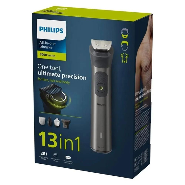 Набор для стрижки Philips Триммер для волос 7000 MG7920/15, серый ...